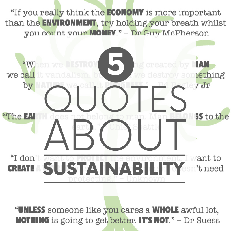 Sustainability Quotes | 5 Quotes About Sustainability