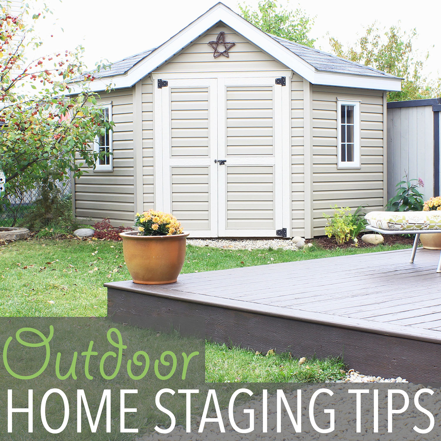 Home Staging Tips | Outdoor Home Staging Tips by Of Houses and Trees